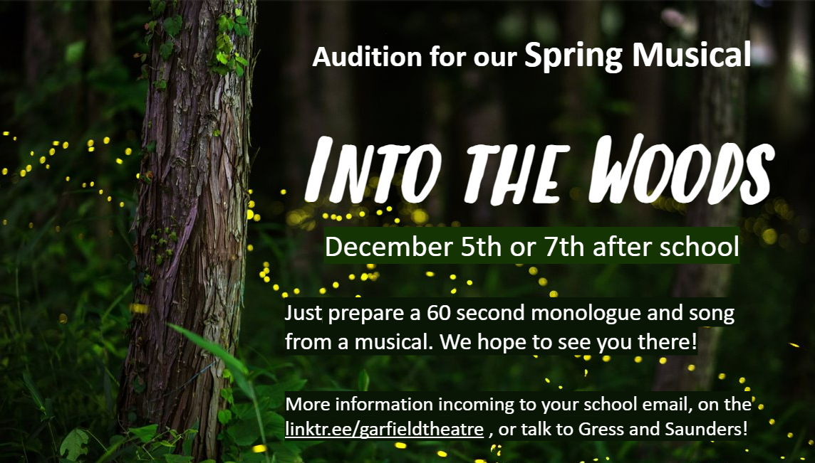 Auditions for Spring Musical - Garfield High School PTSA